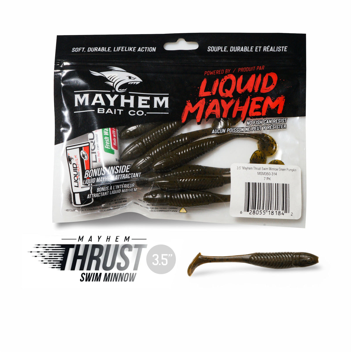 Mayhem Thrust Swim Minnow – LIQUID MAYHEM