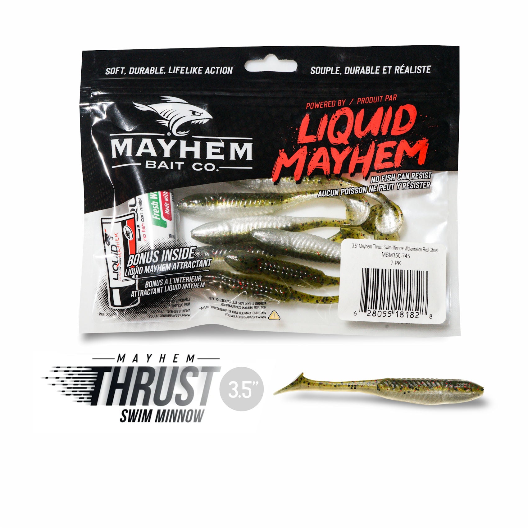 Mayhem Thrust Swim Minnow – LIQUID MAYHEM